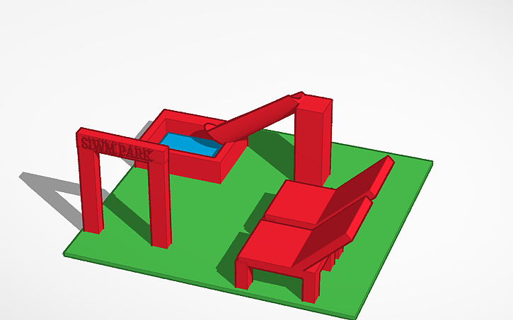 3D design SWIM PARK - Tinkercad