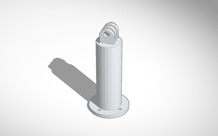 3D design GoPro mount - Tinkercad