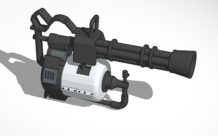 3D design TF2 Minigun - Tinkercad