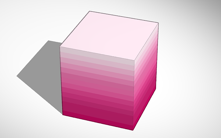 3D design Gradient Block Tutorial - Tinkercad