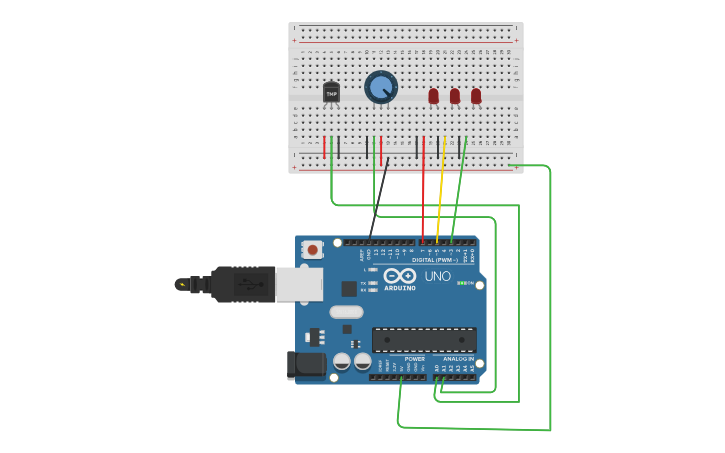 Circuit Design Exp2 Temperature Sensor Tinkercad