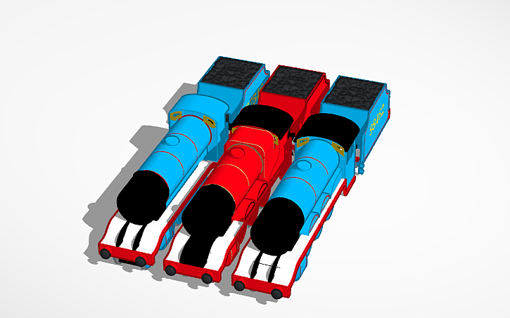 3D design ERTL Sodor's Loaned Engines (PACK) - Tinkercad