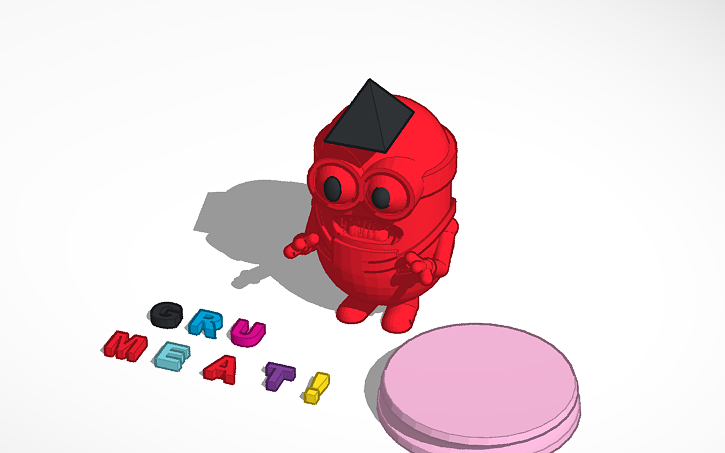 3D design Gru Meat - Tinkercad