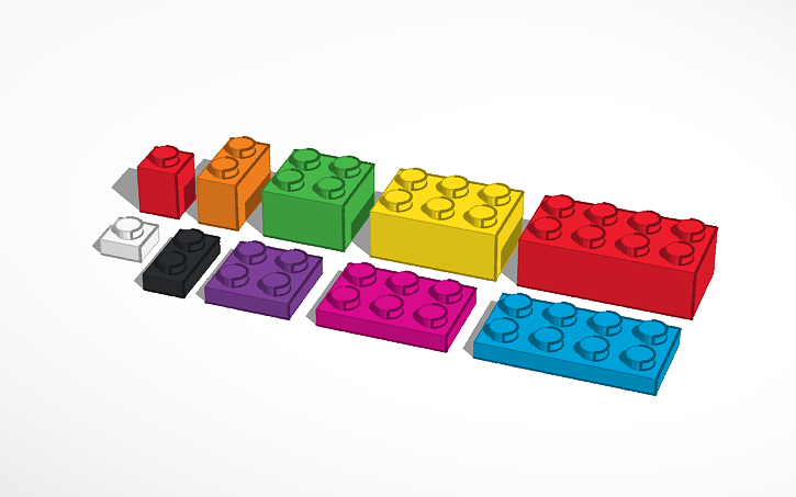 3D design Lego parts - Tinkercad