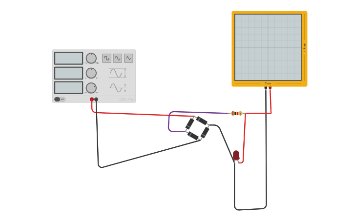 Circuit design Full Wave Rectifier - Tinkercad