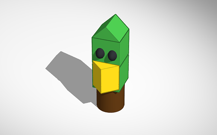 3D design Duck head - Tinkercad