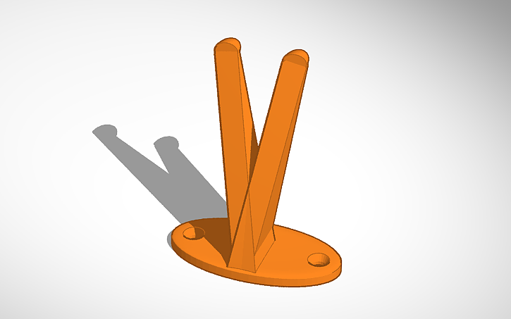 3D design CPAP mask hanger universal - Tinkercad