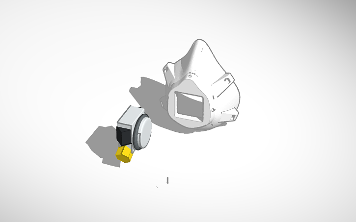 3D design Mascara de gas basic - Tinkercad