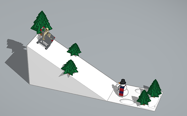 3D design Crash test dummy vs Frosty the Snowman - Tinkercad