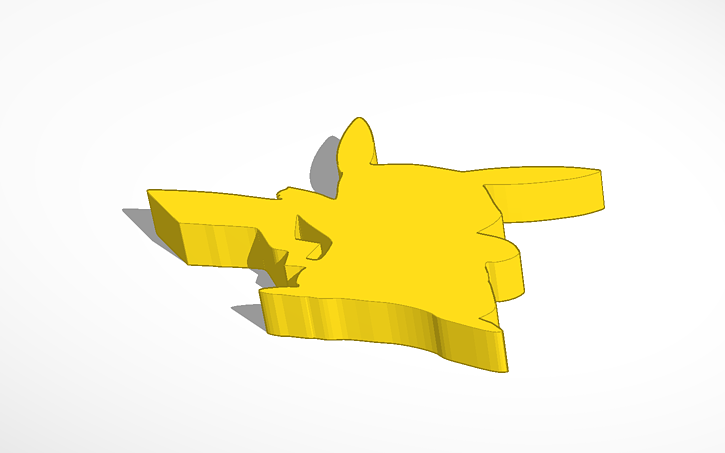 3D design Pikachu - Tinkercad