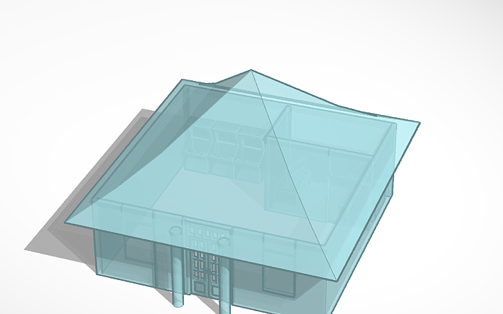 3D design Glass House - Tinkercad
