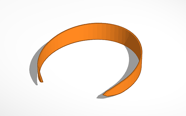 3D design Headband replace - Tinkercad