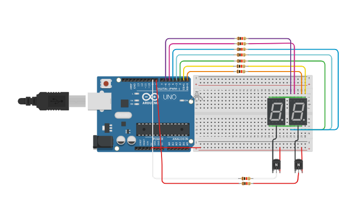 Circuit design C - Tinkercad