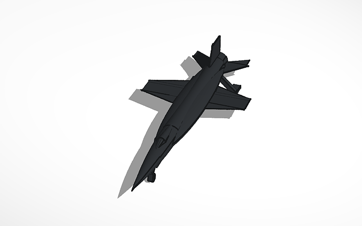 3D design North American X-15 - Tinkercad