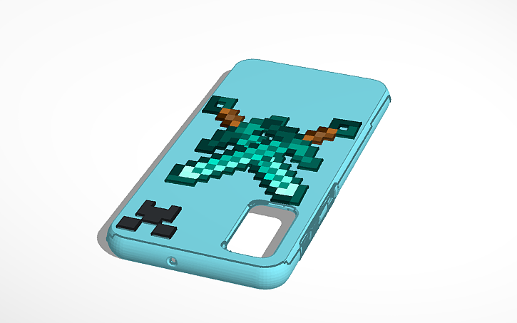 3D design Minecraft Phone Case for android - Tinkercad