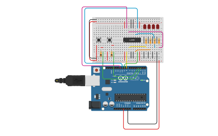 Circuit design sing - Tinkercad