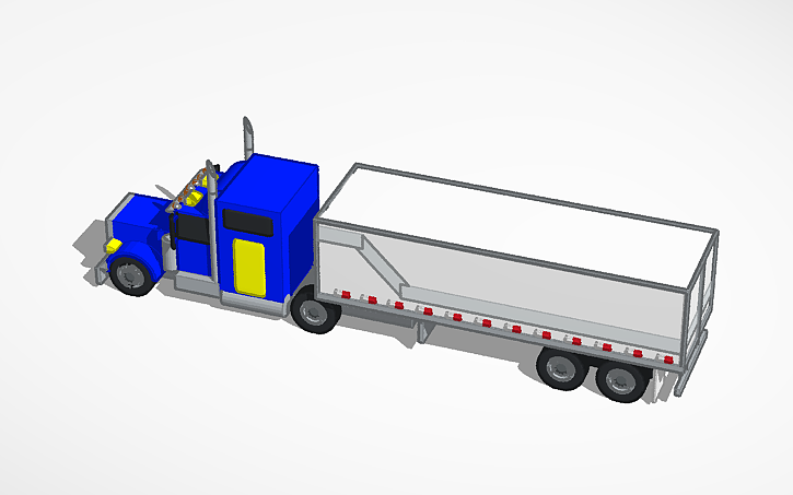 3D design Driveable Semi Truck - Tinkercad