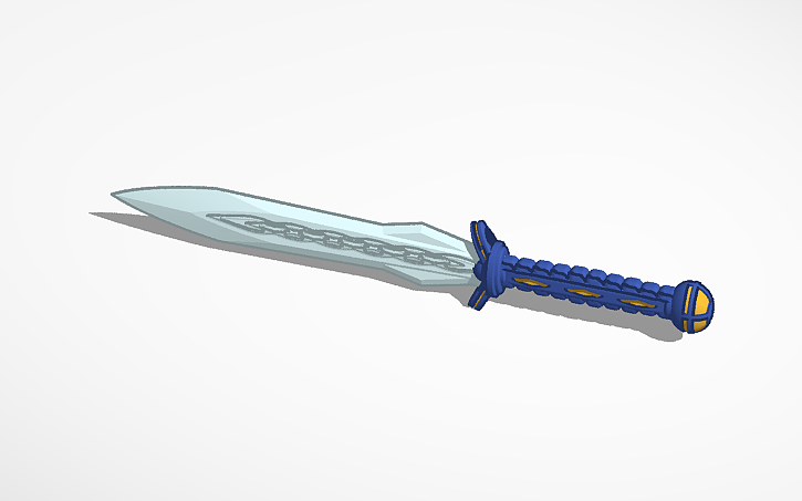 3D design Fantasy Dagger - Lightning Strike - September 2025 - Tinkercad