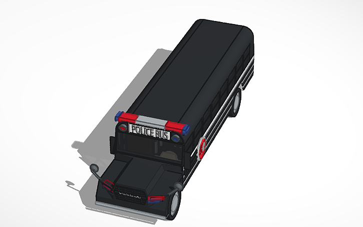 3D design Fordge Police Bus - Tinkercad