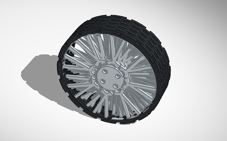 3D design Car Wheel - Tinkercad