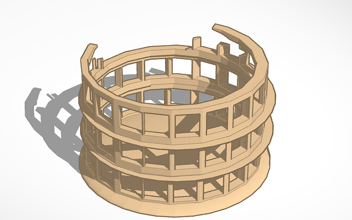 3D design my cool coliseum - Tinkercad