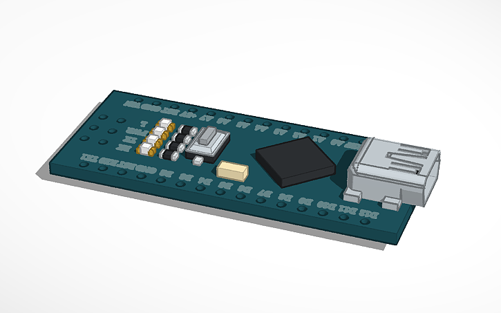 3D design Arduino Nano - Tinkercad