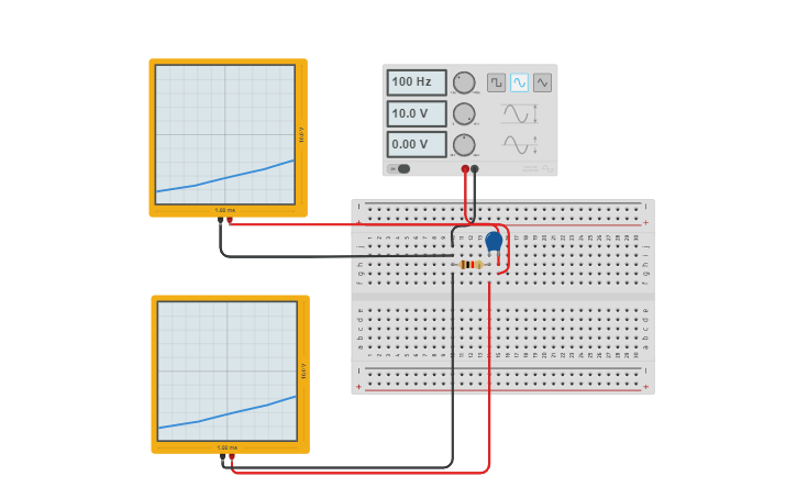 Circuit design High Pass Filter - Tinkercad