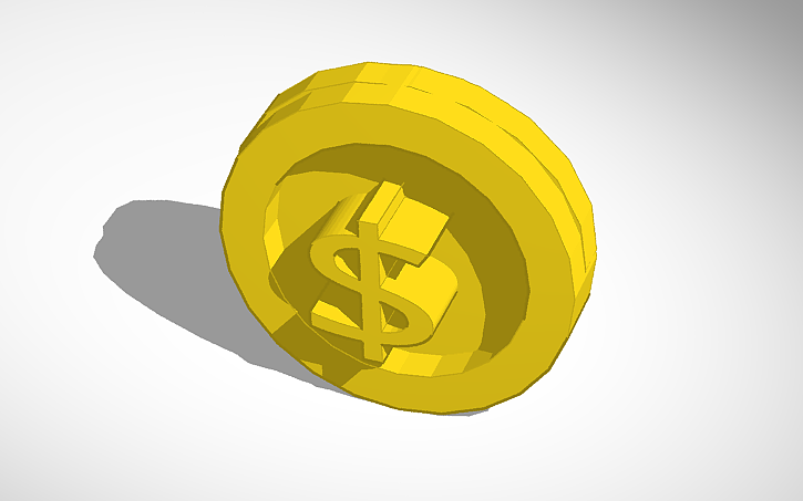 3D design coin - Tinkercad