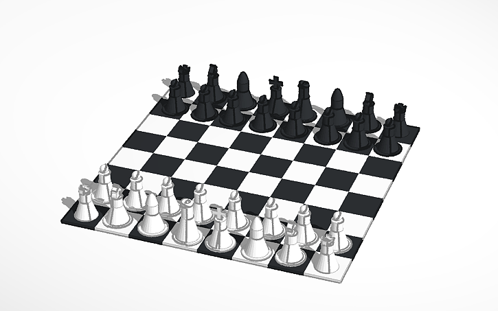 3D design Chess - Tinkercad