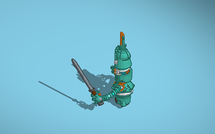 3D design TOTK Soldier construct - Tinkercad