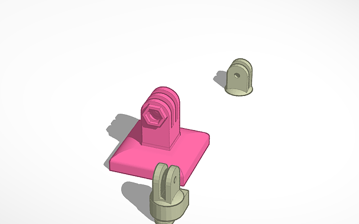 3D design Gopro mount replacement for Navman dash cam Camera - Tinkercad