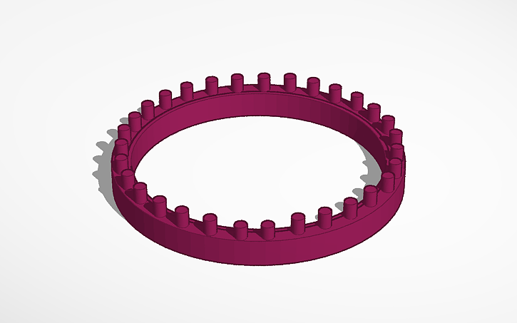 3D design Bastidor circular - Tinkercad