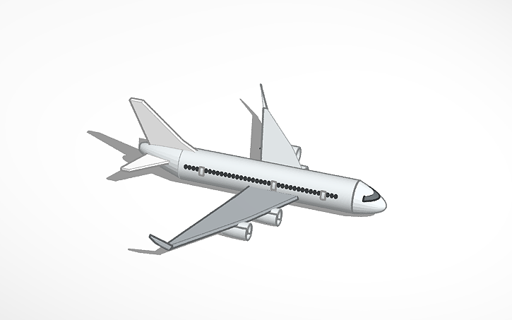 3D design Airplane Model 1 - Tinkercad