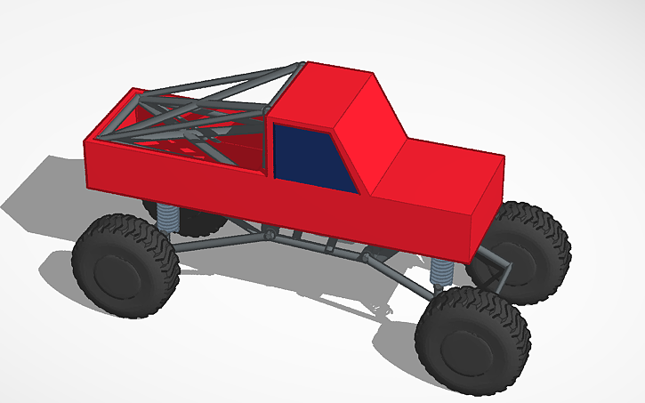 3D design Monster truck - Tinkercad