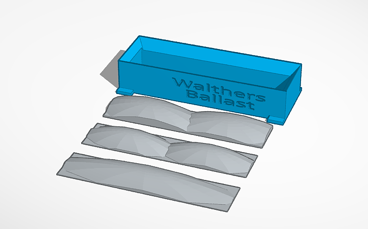 3D design Walthers Ballast Hopper Load - Tinkercad