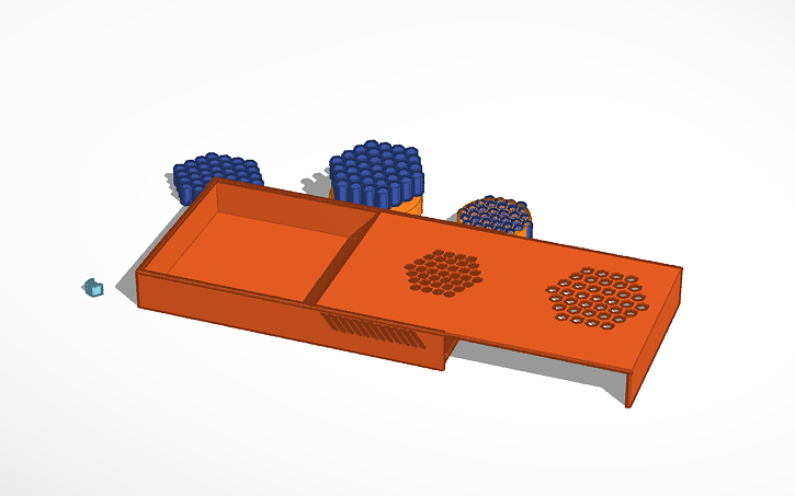 3D design mini-ITX gaming pc case - Tinkercad
