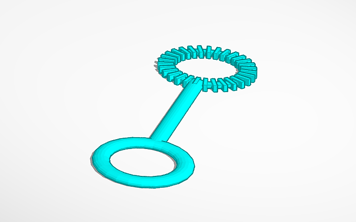 3D design Bubble wand - Tinkercad