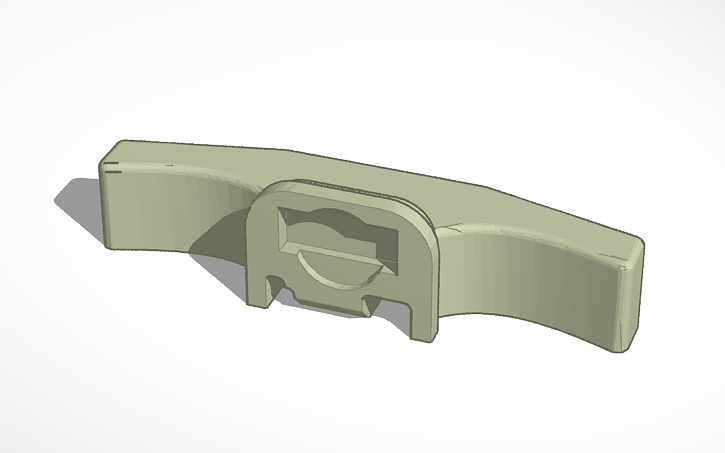 3D design Glock WE 17/18 backplate slide dingestding - Tinkercad