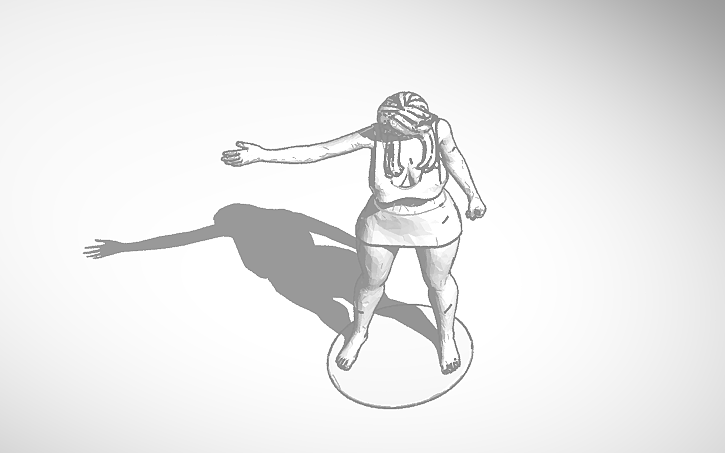 3D design Figura femenina exuberante Female Figure exuberant - Tinkercad