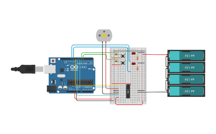 Circuit design ArduinoOOP_Week#3_Task#1 - Tinkercad