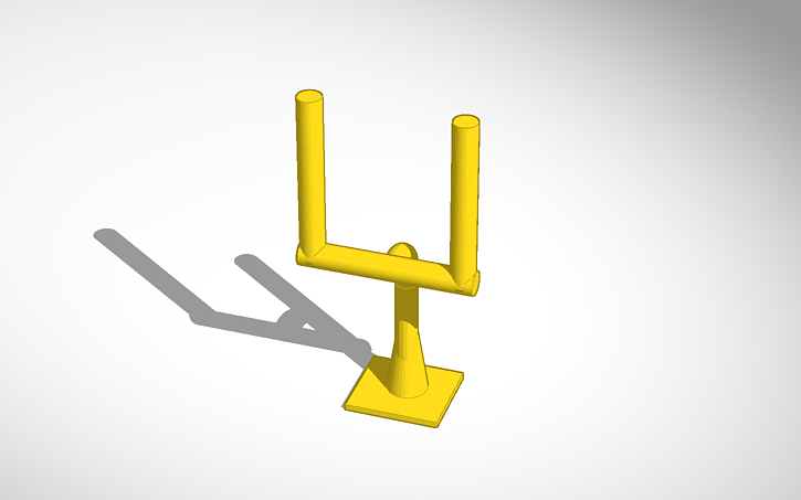 3D design Football Goal Post - Tinkercad