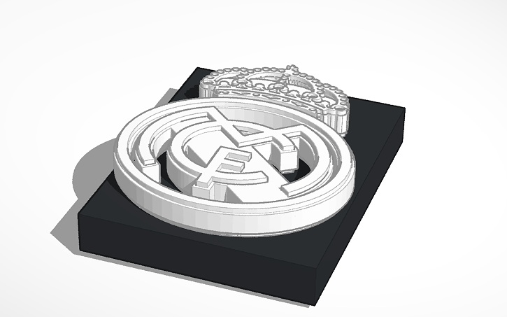 3D design Llavero Real Madrid Rafa y David - Tinkercad