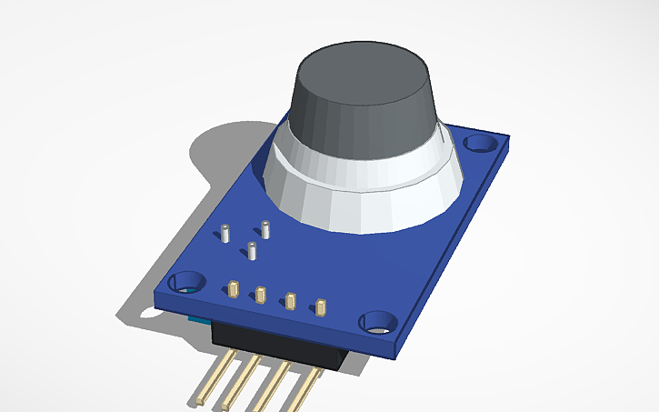 3D design Sensor MQ-2 - Tinkercad