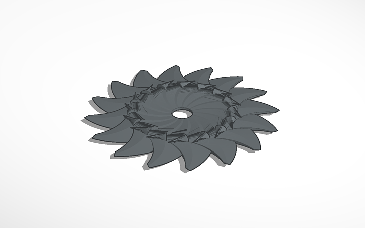 3D design saw blade - Tinkercad