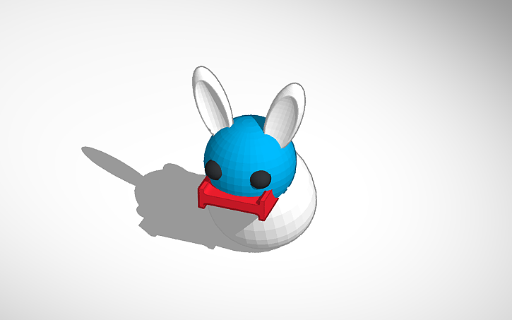 3D design rabbit - Tinkercad