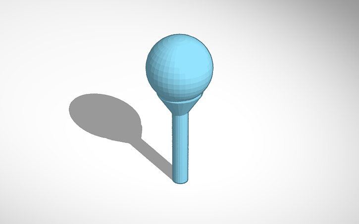 3D design golf ball - Tinkercad
