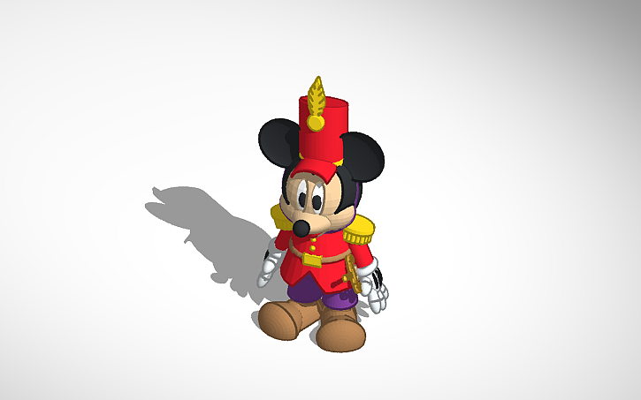 3D design Mickey Mouse (Nussknacker) - Tinkercad