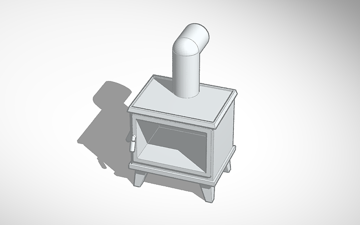 3D design Wood stove - Tinkercad