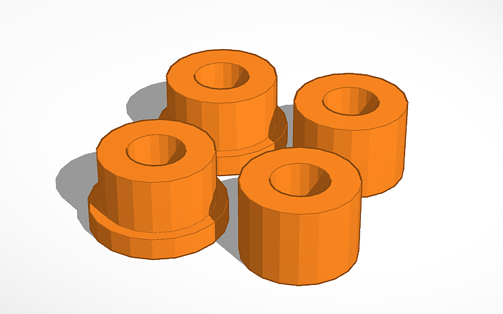 3D design Standard to Olympic Barbell - Tinkercad