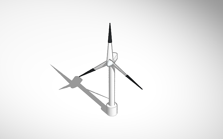 3D design Pala Eolica - Tinkercad